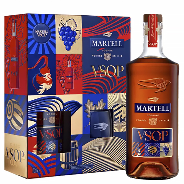 Martell VSOP Gift Set Cognac 0.7L